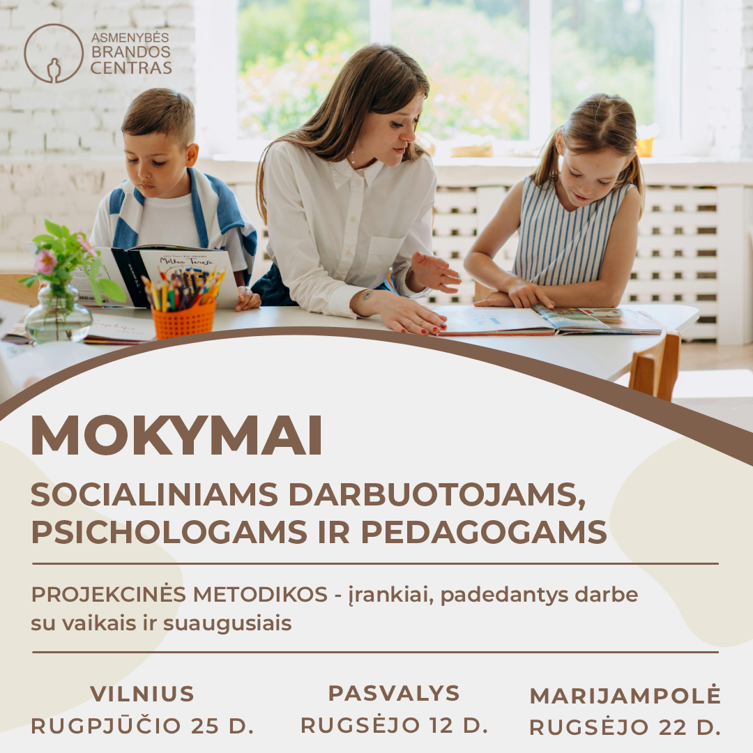 Mokymai socialiniams darbuotojams, psichologams ir pedagogams - Brandos ...